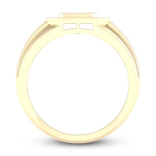 Men's Diamond Ring 1/3 ct tw Round 10K Yellow Gold | Jared