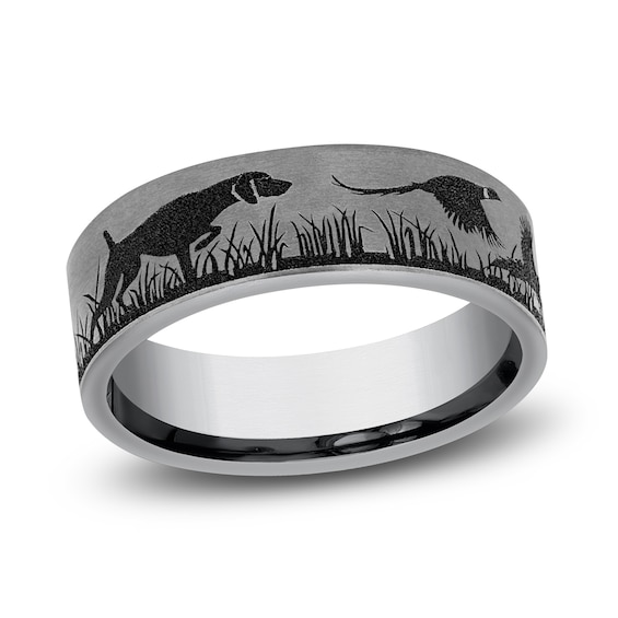 Men's Pointer Wedding Band Grey Tantalum 7.0mm | Jared