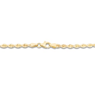 Solid Silk Rope Chain Necklace 14K Yellow Gold 3.0mm | Jared