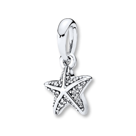 PANDORA Necklace Charm Tropical Starfish Sterling Silver | Jared