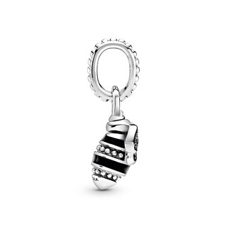 PANDORA Sparkling Queen Bee Pendant Black Enamel CZ Sterling Silver | Jared