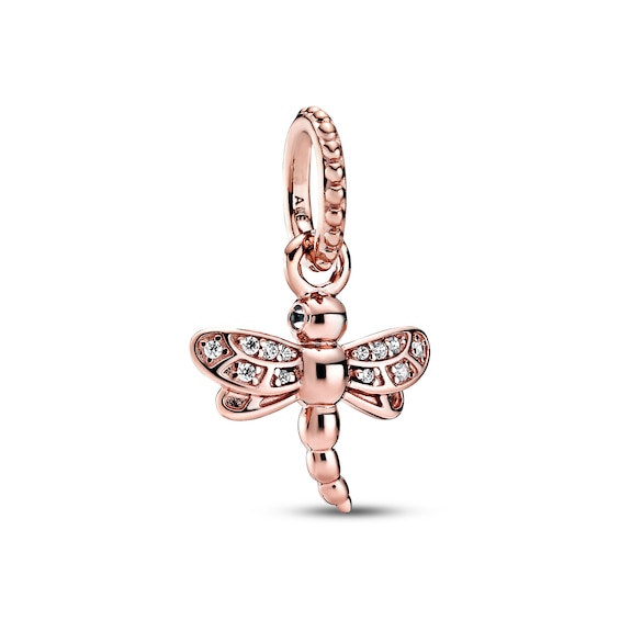 PANDORA Rose Sparkling Dragonfly Pendant CZ | Jared