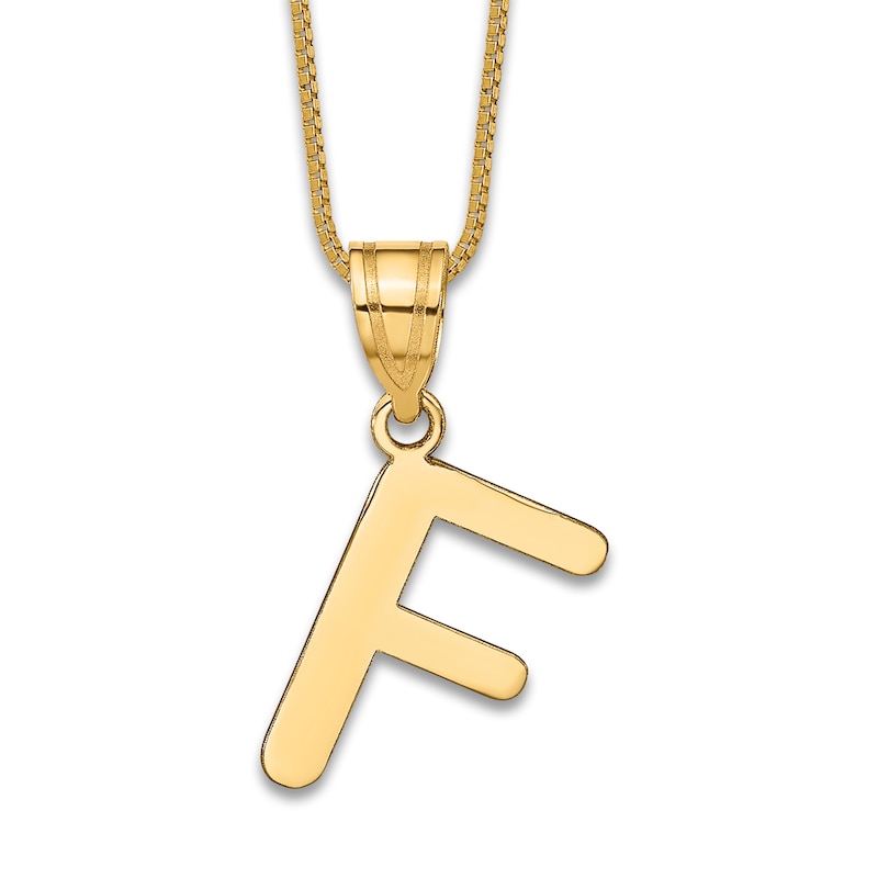 Initial F Necklace 14K Yellow Gold 18" | Jared