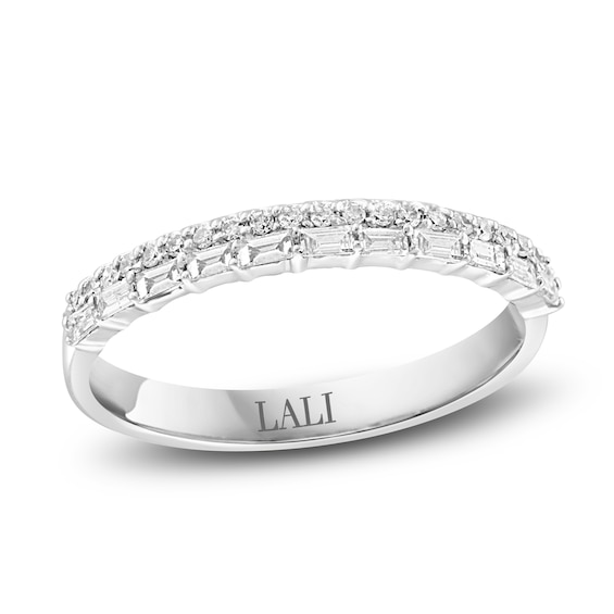 LALI Jewels Diamond Ring 1/4 ct tw Round/Baguette 14K White Gold | Jared