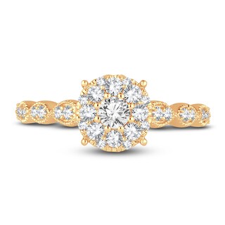 Diamond Engagement Ring 1/2 ct tw Round 14K Yellow Gold | Jared