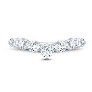 Diamond Contour Anniversary Band 1 ct tw Round 14K White Gold | Jared