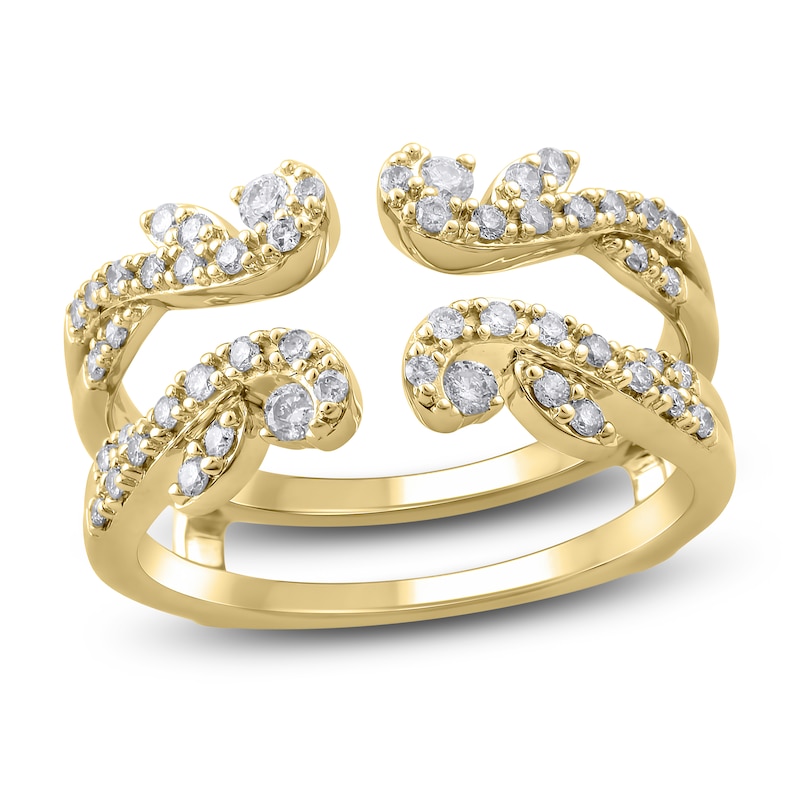 Certified Diamond Swirl Enhancer Ring 3/8 ct tw 14K Yellow Gold | Jared