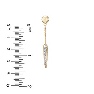 Italia D'Oro Triangle Drop Earrings 14K Yellow Gold | Jared