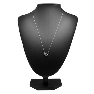 Diamond Cancer Necklace 1/10 ct tw Round 14K White Gold 16.75" | Jared