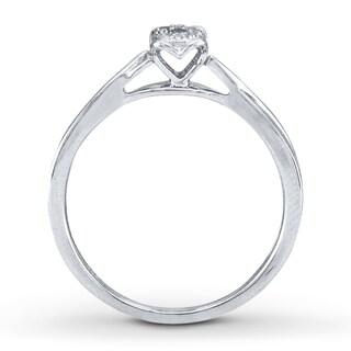 Previously Owned Diamond Promise Ring 1/15 ct tw 10K White Gold | Jared