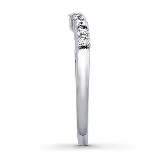 Previously Owned Diamond Contour Ring 1/3 ct tw Round 14K White Gold ...