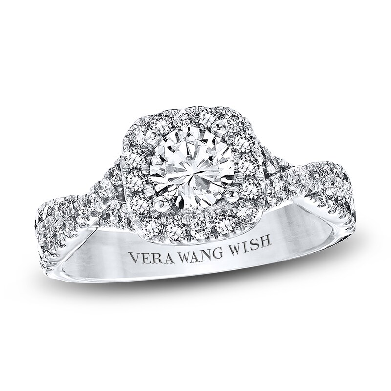 Previously Owned Vera Wang Wish 1 Carat tw Diamonds 14K White Gold Ring ...