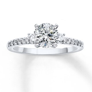 Previously Owned Diamond Engagement Ring Setting 1/3 ct tw Round 14K ...