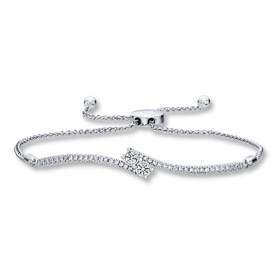 Previously Owned Ever Us Two-Stone Bracelet 1/3 ct tw Diamonds 14K ...