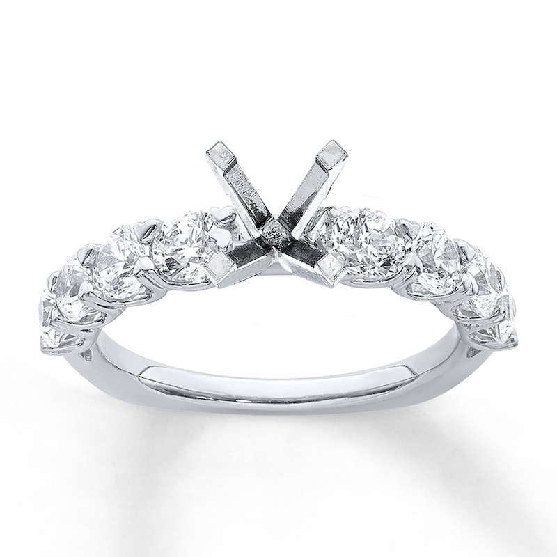 Previously Owned Hearts Desire Ring Setting 1-1/4 ct tw Round 18K White Gold | Jared