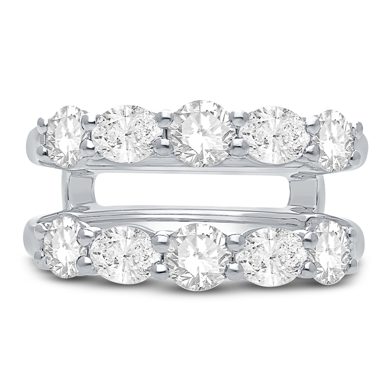 Previously Owned Diamond Enhancer Band 2 ct tw Round/Oval 14K White ...