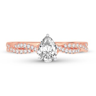 Previously Owned Diamond Ring 3/4 ct tw Pear-shaped 14K Rose Gold | Jared