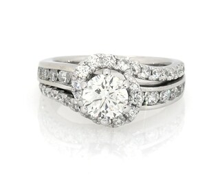 Previously Owned Diamond Engagement Ring 1-3/8 ct tw 14K White Gold | Jared