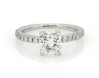 Previously Owned Diamond Engagement Ring 1-1/2 ct tw 14K White Gold | Jared