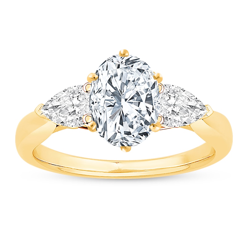 Previously Owned Diamond Engagement Ring Setting 5/8 ct tw Pear 14K ...