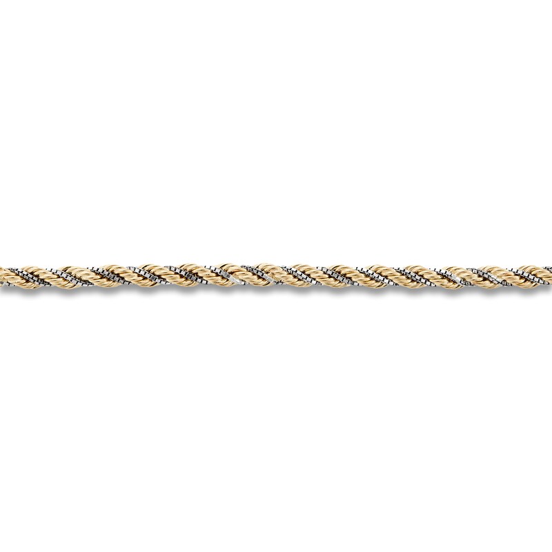 Hollow Rope Chain Necklace 10K Yellow Gold 24" 2.43mm | Jared