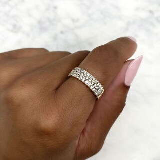 Shy Creation Diamond Ring 7/8 ct tw Round 14K Yellow Gold SC55022797V2 ...