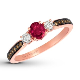 Le Vian Natural Ruby Ring 1/4 ct tw Diamonds 14K Strawberry Gold | Jared