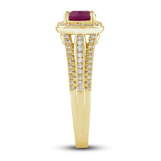 Natural Ruby Ring 3/8 ct tw Diamonds 14K Yellow Gold | Jared