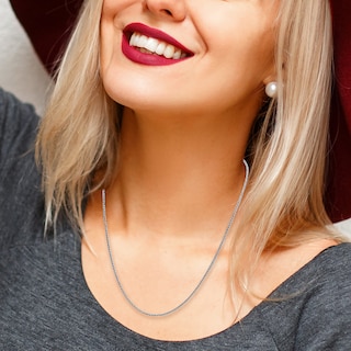 High-Polish Wheat Chain Necklace Platinum 24" 2.0mm | Jared