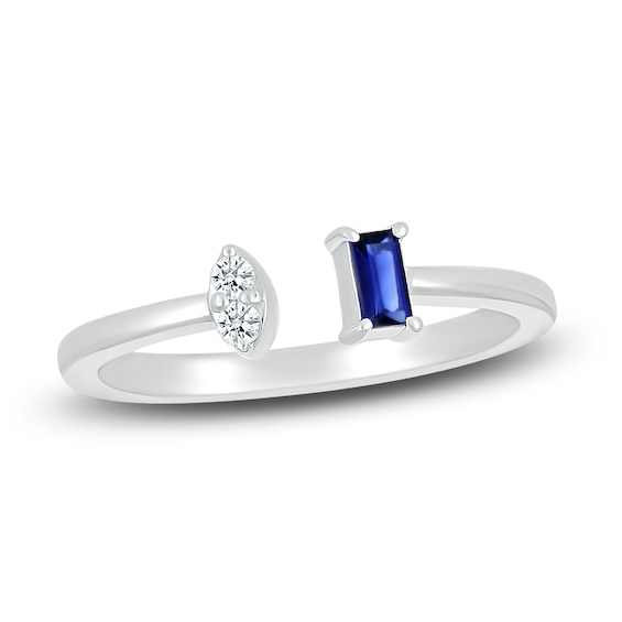 Lab-Created Sapphire Ring Sterling Silver | Jared
