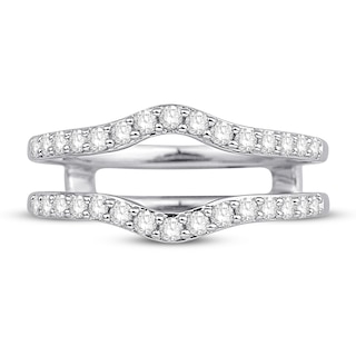 Diamond Enhancer Ring 1/2 ct tw Round 14K White Gold | Jared