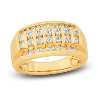 Men's Diamond Ring 1 ct tw Round 14K Yellow Gold | Jared