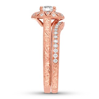 Neil Lane Bridal Set 7/8 ct tw Round-cut 14K Rose Gold | Jared