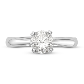 Diamond Solitaire Engagement Ring 1 ct tw Round 14K White Gold (I1/I ...