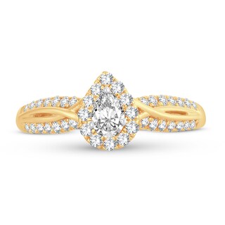 Diamond Ring 1/2 ct tw Pear-shaped 14K Yellow Gold | Jared