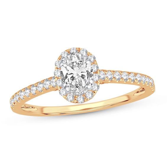 Diamond Ring 7/8 ct tw Oval 14K Yellow Gold | Jared