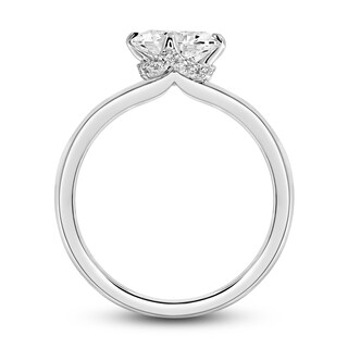 Diamond Solitaire Plus Ring 1 ct tw Oval 14K White Gold | Jared