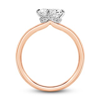 Diamond Solitaire Plus Ring 1 ct tw Oval 14K Rose Gold | Jared