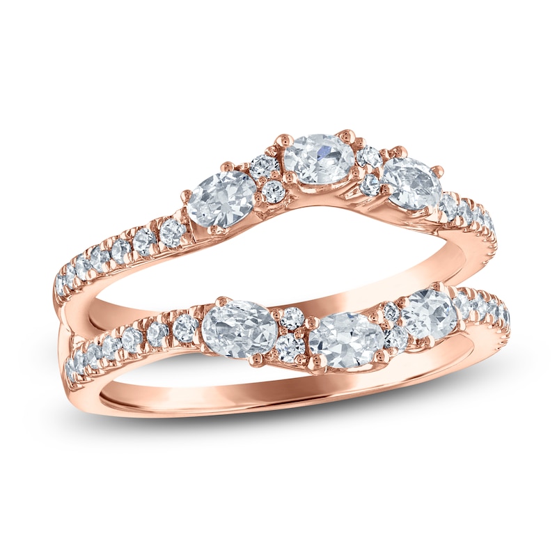 Diamond Enhancer Ring 1 ct tw Oval/Round 14K Rose Gold | Jared