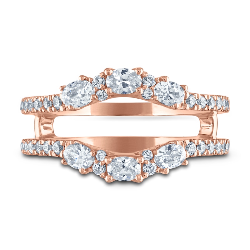 Diamond Enhancer Ring 1 ct tw Oval/Round 14K Rose Gold | Jared